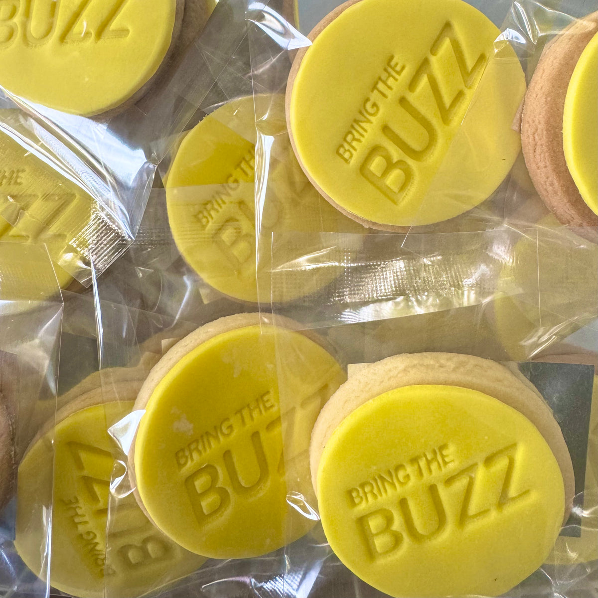 Embossed Logo Cookie Box 50 – Personalised Cookies NZ